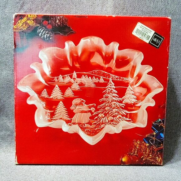 Mikasa | Holiday | Mikasa Christmas Story Crystal Bon Bon Plate 9 34 ...